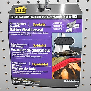 10 feet Weather Seal Strip, Marine Weather Stripping - MD Building Products 01033