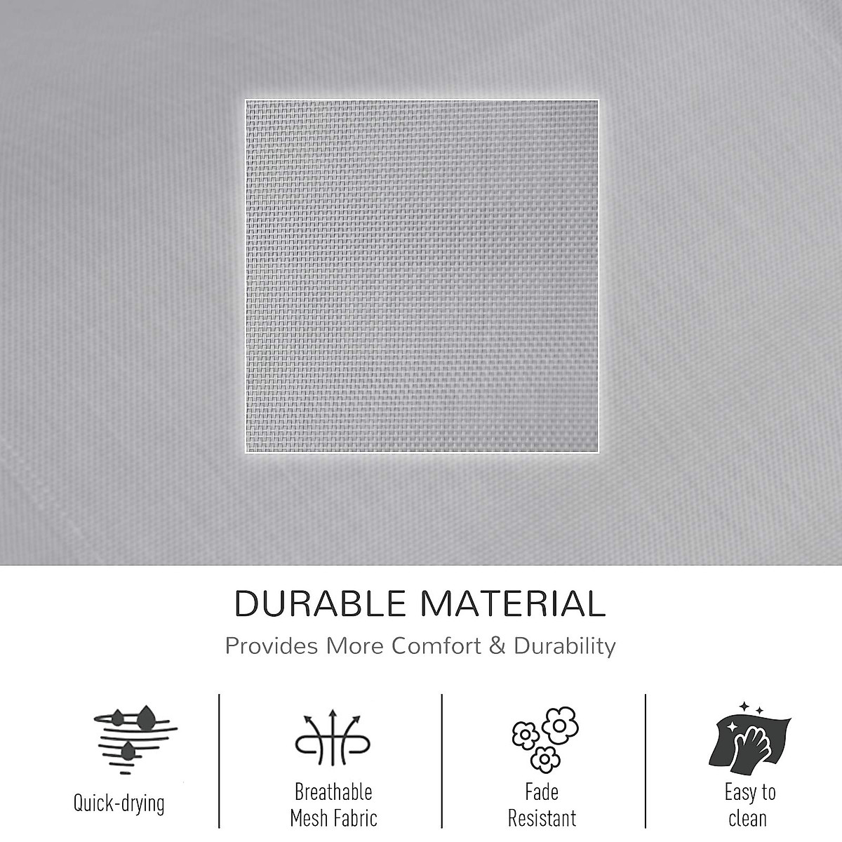 Outsunny Outdoor Rocking Chair, Chaise Lounge Pool Chair for Sun Tanning, Sunbathing, a Rocker with Side Pocket, Armrests & Pillow for Patio, Lawn, Beach, Gray