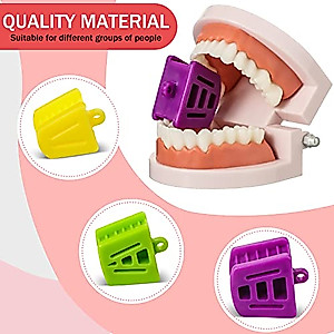 Mouth Props Dental Silicone Bite Blocks, Dental Blocks Multi Size Dental Mouth Opener for Child Kids Adults Teeth Clenching, Large, Medium and Small (12 Pcs)