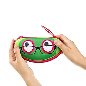 ZIPIT Beast Pencil Box for Kids, Cute Storage Case for School Supplies, Holds Up to 60 Pens, Secure Zipper Closure, Machine Washable (Green)