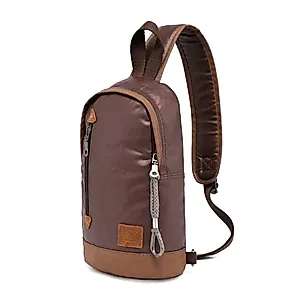 Urban Light Coated Canvas Sling Bag (Brown)