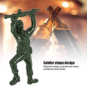 Beer Bottle Opener Unique Soldier Shape Mini Portable Zinc Alloy Bottle Corkscrew Kitchen Accessories Green