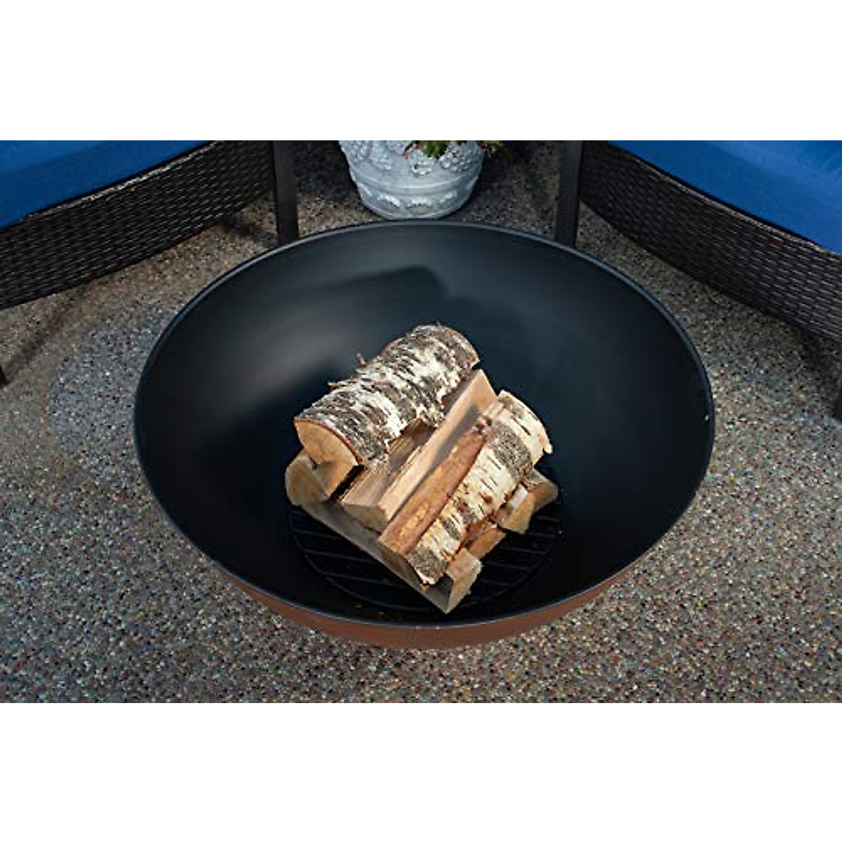 Bond Manufacturing 51578 Tazon 30" Wood Burning Steel Fire Pit, Copper