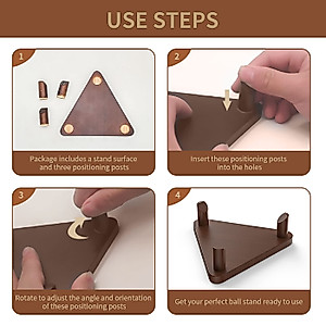 Ball Stand Holder,Ball Display Stand Wooden for Football Basketball Stand Soccer Ball Holder,Rugby Ball Volleyball Sports Ball Storage Rack Made of Solid Wood,Trophy Autograph Memorabilia Display Case