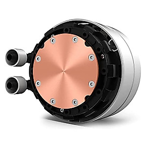 NZXT Kraken X63 RGB 280mm - RL-KRX63-RW - AIO RGB CPU Liquid Cooler - Rotating Infinity Mirror Design - Powered by CAM V4 - RGB Connector - AER RGB V2 140mm Radiator Fans (2 Included) - White