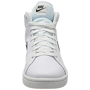 NIKE Men's Court Royale 2 MID Running Shoe, White Black White Onyx, 14 Narrow