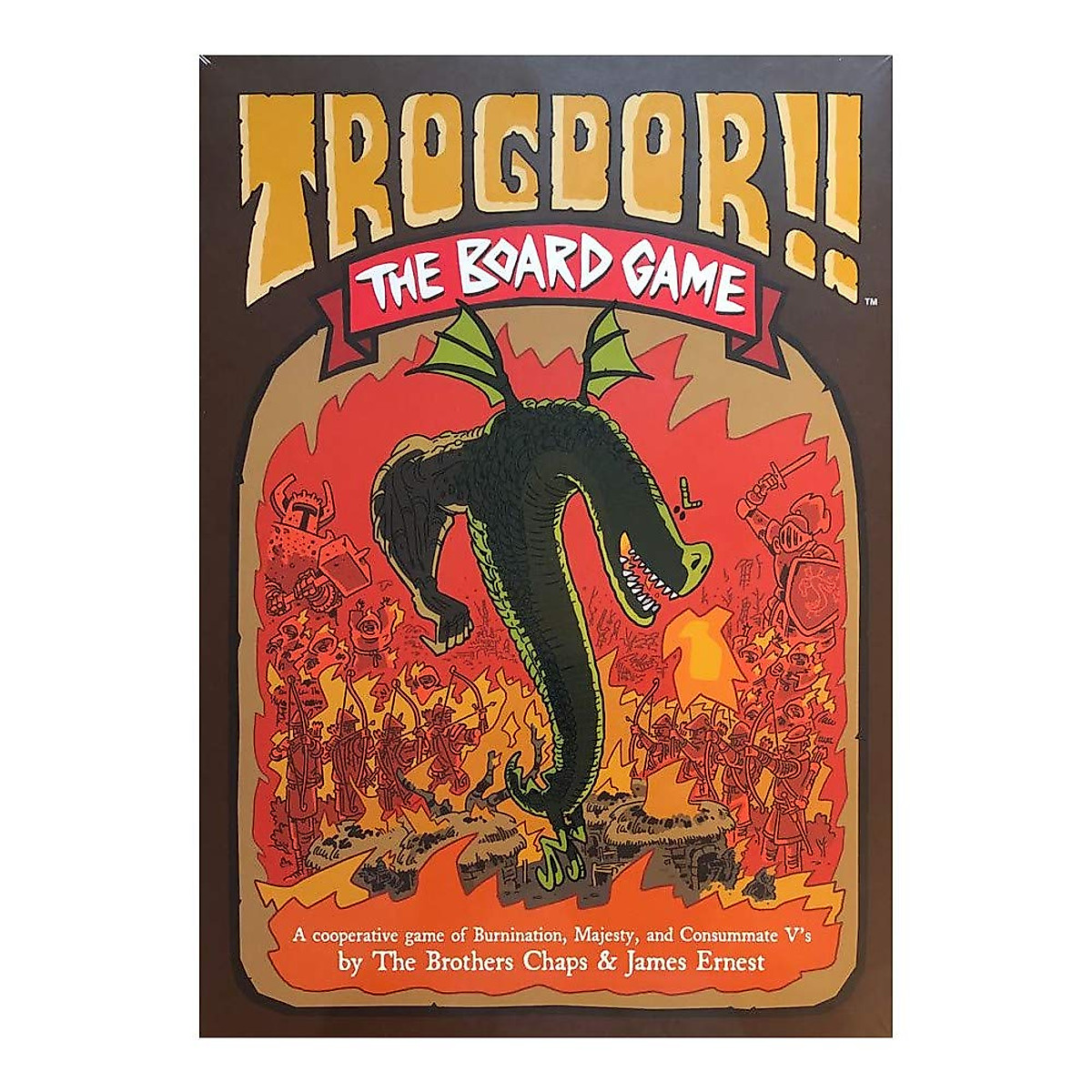 Greater Than Games: Trogdor!! The Board Game, A Cooperative Game of Burnination, Majesty and Cosummate V's, 2 to 6 Players, 30-45 Minute Playtime