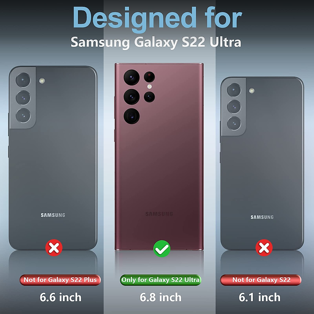 SPIDERCASE Designed for Samsung Galaxy S22 Ultra Case, Waterproof Built-in Screen Protector Full Protection Heavy Duty Shockproof Case, Teal