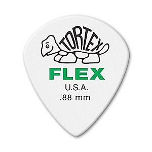 Jim Dunlop Tortex Flex Jazz III XL .88mm 12 Pack Guitar Picks (466P.88)
