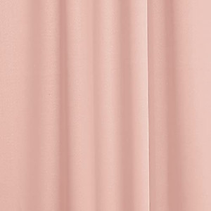 AK TRADING CO. 10 feet x 10 feet Polyester Backdrop Drapes Curtains Panels with Rod Pockets - Wedding Ceremony Party Home Window Decorations - Blush Pink (DRAPE-5x10-BLUSH)