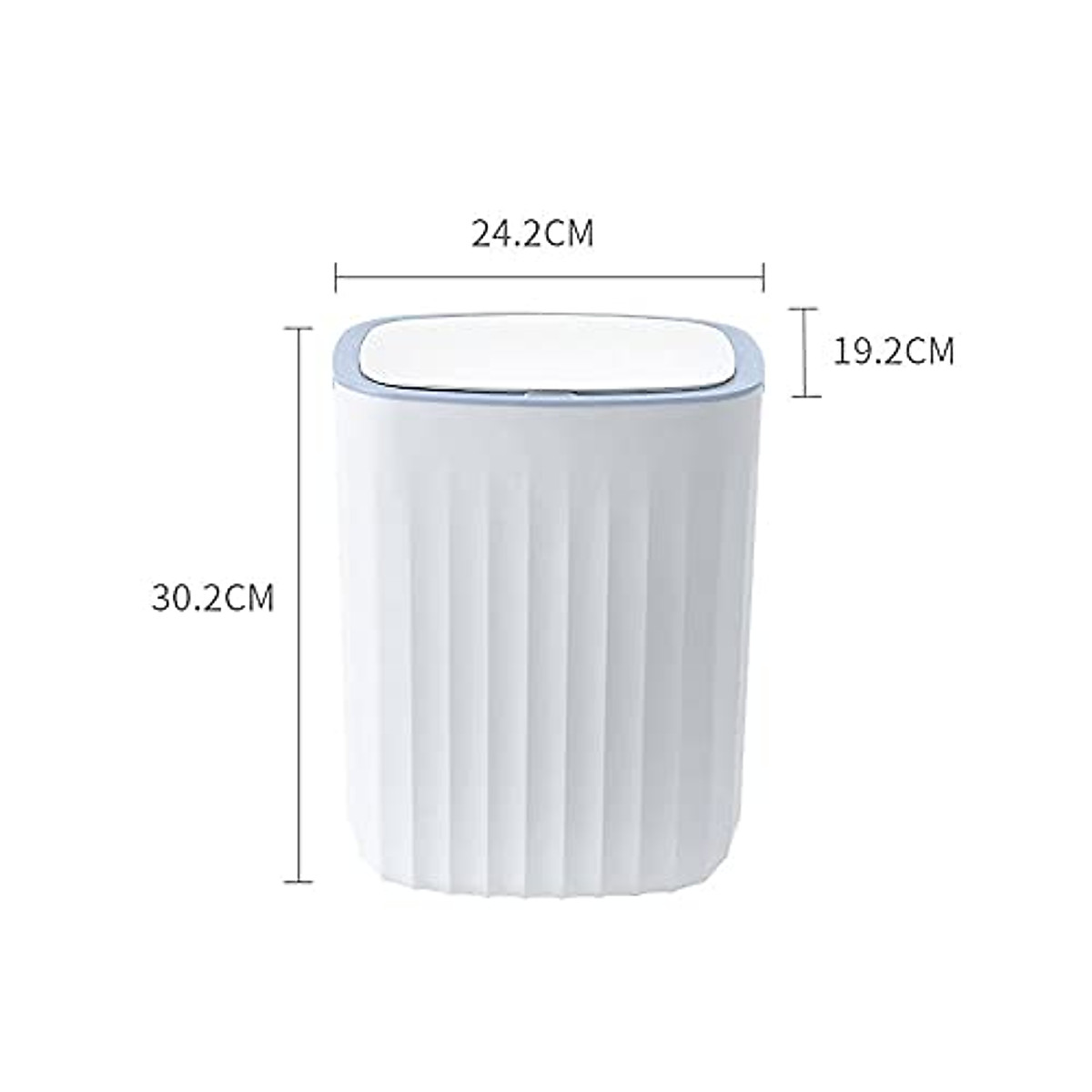 UNNIQ Trash can, Waterproof Sensor Trash Can, Bathroom Trash Bin with Lid, Office Touchless Garbage Can
