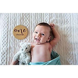 Baby Milestone Wood Circles