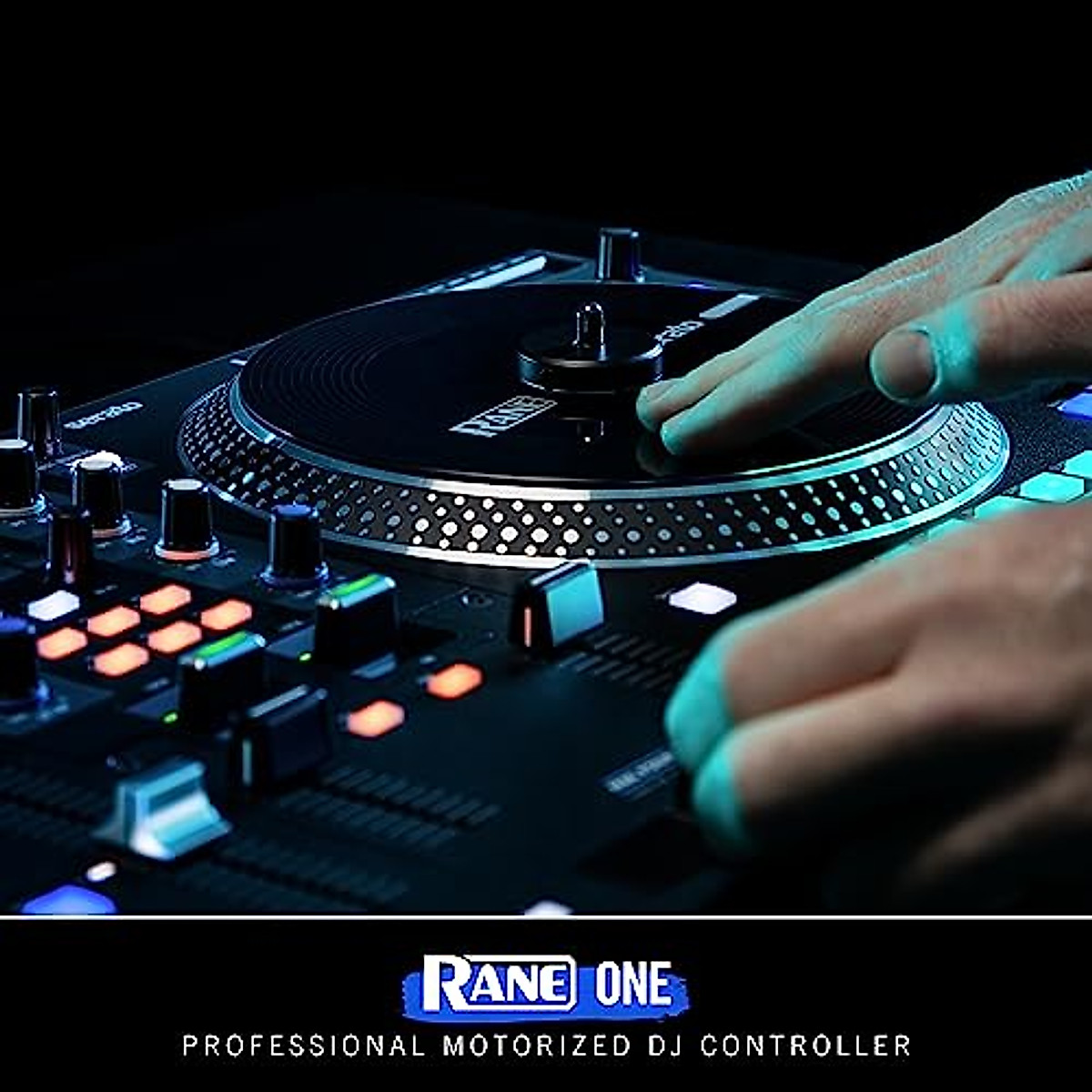 RANE ONE - Complete DJ Set and DJ Controller for Serato DJ with Integrated DJ Mixer, Motorized Platters and Serato DJ Pro Included