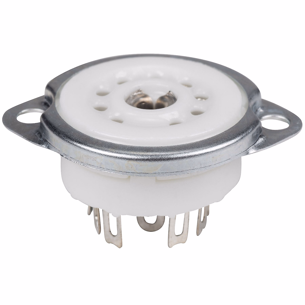 PARTS EXPRESS 9-Pin Vacuum Tube Socket Ceramic with Bracket for EL84 6CA4