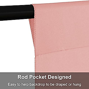 Joccun 8X10FT Light Pink Backdrop Background for Photography,Polyester Backdrop Curtain Background Screen for Photography,Photoshoot,Video Recording,Studio(8X10ft,Light Pink)