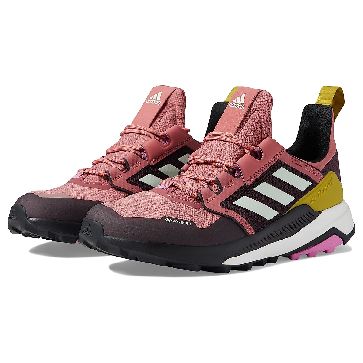 adidas Women's Terrex Trailmaker Gore-TEX Trail Running Shoe, Wonder Red/Linen Green/Shadow Maroon, 6