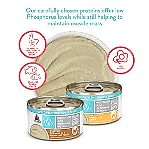 Weruva Wx Phos Focused, Chicken Formulas Variety Pack, 3oz Can (Pack of 12)