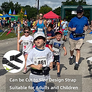 AiRunTech Running Belt with Water Bottles No Bounce Hydration Belts Can be Cut to Size Design Strap for Runners(2 * 6 OZ bottles)