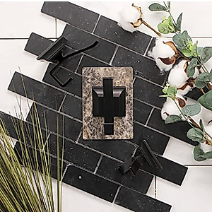 Kingston Brass BAHK6127MB Monarch 3-Piece Bathroom Robe Towel Hook, Matte Black