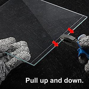 SPEEDWOX 6" Breaker Grozer Pliers Breaking Pliers Professional Breaking and Grozing Pliers Nibble Glass for Stained Glass Work Durable Tool