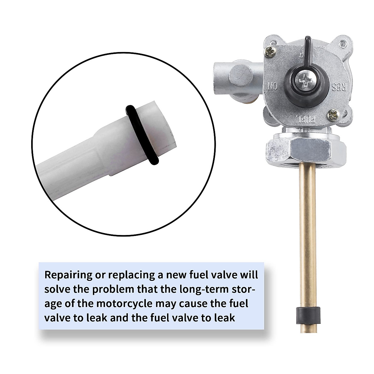 VT750C Fuel Gas Tank Switch Valve Petcock Compatible with Honda Shadow Aero VT750C2 VT750CA VT750C2F 2007-2009 Replace 16950-MEG-023 by OTOHANS AUTOMOTIVE