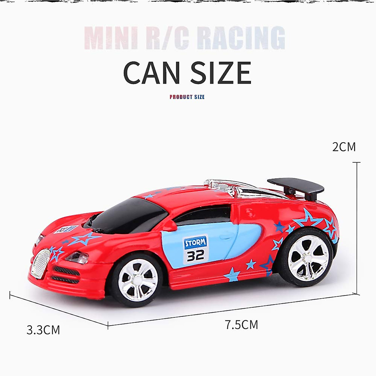 ZHFUYS Remote Control car, Gravity Sensor Control, Remote Control, Mobile Phone Control 3 Modes of RC Car, Creative Coke can Pocket Racing, 2.4G (Black)