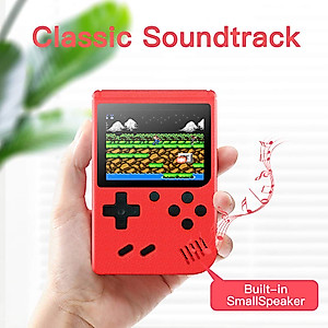 JINGDU Handheld Game Console,Mini Game Console with 400 Classic Handheld Games