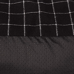 EveryYay Black Squares Removable Bed Cover for Dogs, 40" L X 30" W X 5" H