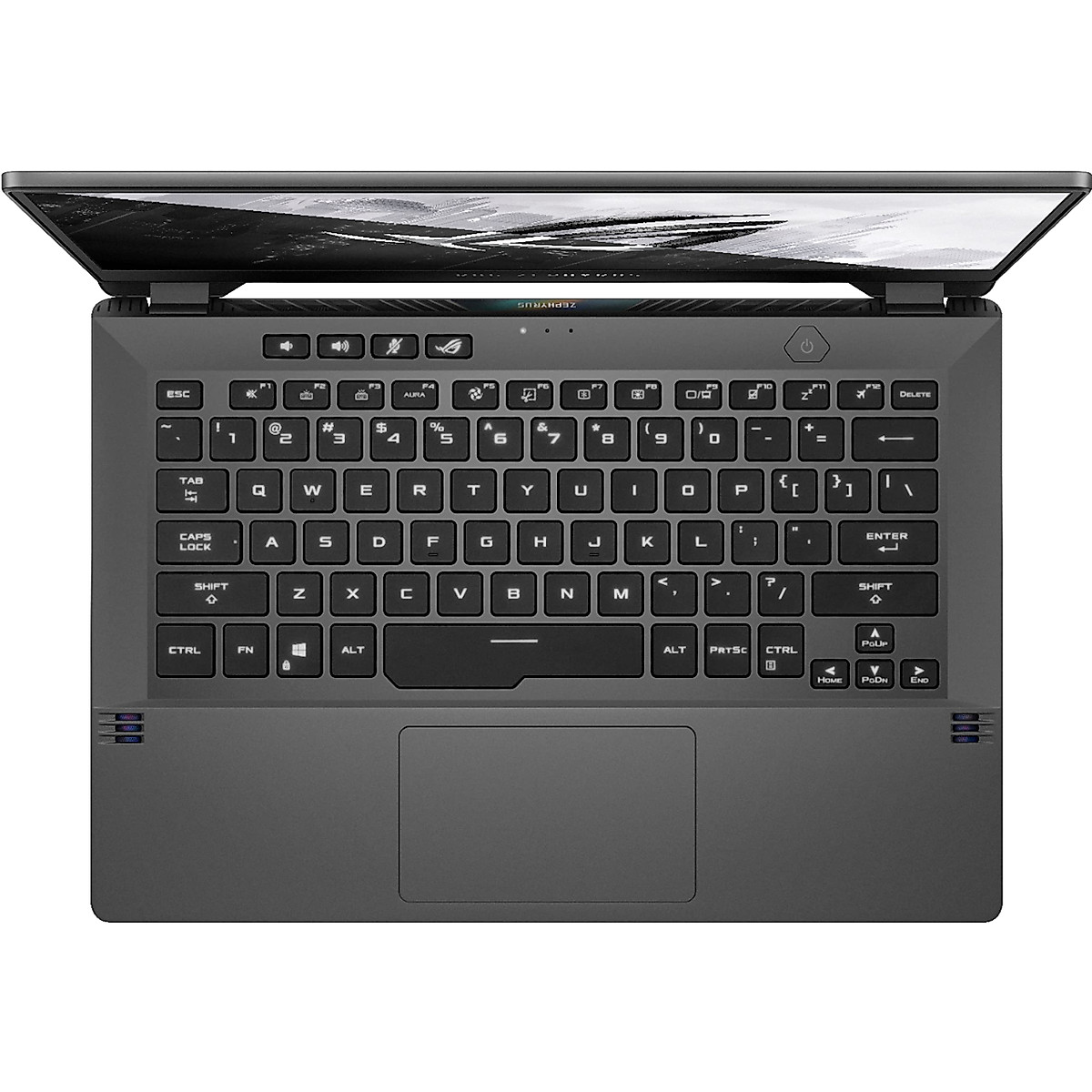 ASUS ROG Zephyrus G14 14" VR Ready FHD Gaming Laptop, 8 cores AMD Ryzen 7 5800HS, Backlight, NVIDIA GeForce GTX 1650, Gray, Win 10, w MTC Mousepad(16GB RAM|512GB PCIe SSD)