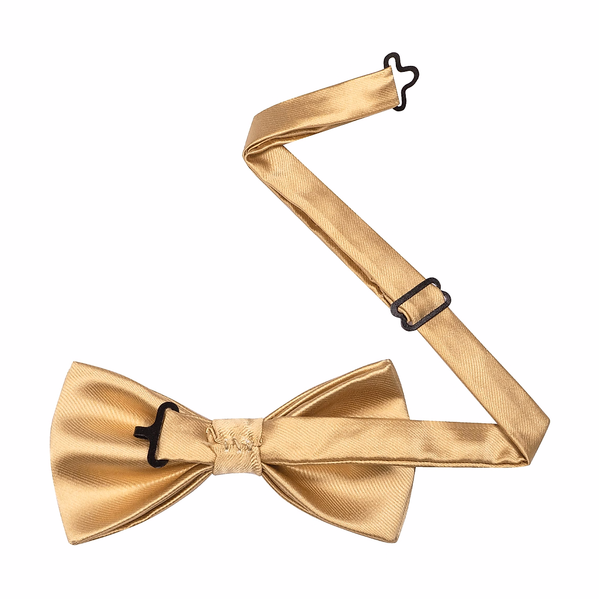 JEMYGINS Mens Gold Pre-tied Bow Tie and Pocket Square Cufflink Set (9)