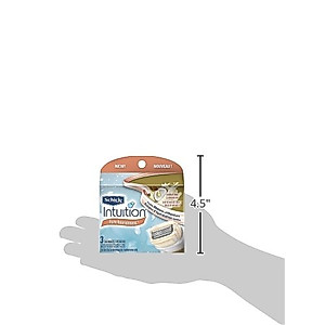 Schick Intuition Pure Nourishment Womens Razor Refills with Coconut Milk and Almond Oil, 3 Count (Pack of 1)