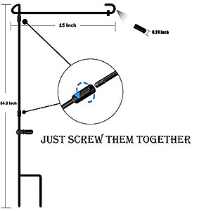 Garden Flag Stands,Garden Flags Holders,Yard Flag Stands,Garden Glag Pole,Garden Flag Holders for 12.5" Flags in Width