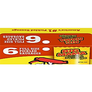 Penrose Big Mama Pickled Sausages, 2.4 Ounce, 6 Pack