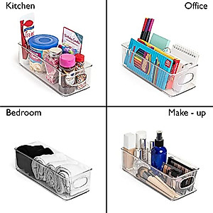 ClearSpace Plastic Pantry Organization and Food Storage Bin – Great Kitchen Organization and Kitchen Storage – Fridge Organizer Bins, Pantry Storage – 4 Pack