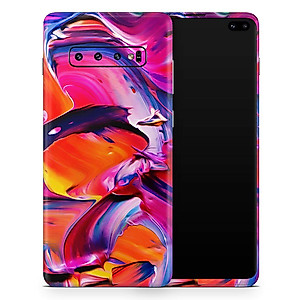 DesignSkinz Blurred Abstract Flow V9 Protective Vinyl Decal Wrap Skin Cover Compatible with The Samsung Galaxy S20 (Screen Trim & Back Glass Skin)