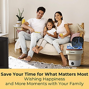 FeliVolo Portable Foldable Washing Machine, 12L, Premium Package – for Baby Clothes, Dog Diapers, Delicate Clothes, Undergarments, Best for Travelers, Students, Apartment, RV Owners, Campers, Workouts