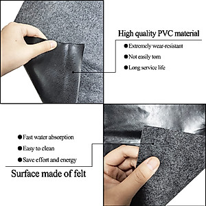 Swess 90"x102" Outdoor Hot Tub Mat, Absorbent Waterproof Ground Mat for Inflatable Spa 85, Anti-Slip Foundation Pad 90, Floor Protector Hot Tub Pad 90, Tub & Spa Ground Protection