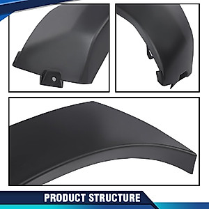 PIT66 New Front Driver Side Left Bumper End Cap Compatible With Toyota Tacoma 2WD/4WD (except X-Runner) Fender Flare Extension 2005-2011 5211304020