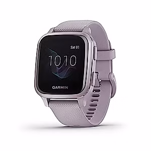 Garmin Venu Sq, GPS Smartwatch with Bright Touchscreen Display, Up to 6 Days of Battery Life, Orchid Purple (Renewed)
