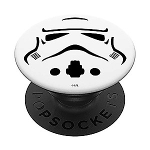 Star Wars Storm Trooper Helmet Stencil Art PopSockets PopGrip: Swappable Grip for Phones & Tablets