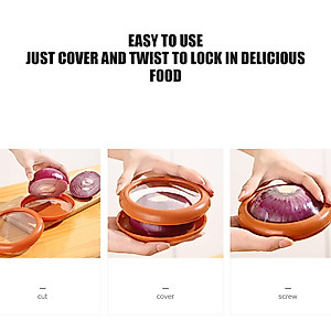 Fruit Vegetable Storage Box, Reusable Avocado Stretch Storage Containers, Onion Storage and Avocado Saver Fresh Stretch Pod Tomato Saver Fruit and Vegetable Storage Containers for Apples, Garlic