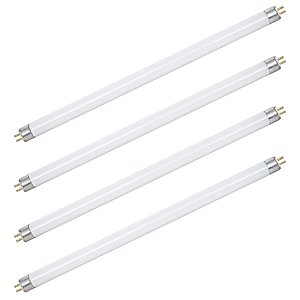 Konideke F8T5/WW 12 Inch 8W T5 3000K Warm White, Linear Straight Fluorescent Light Bulb,G5 8 Count