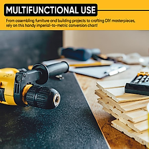 Magnetic Measurement Conversion Chart | Imperial & Metric Rulers, Measurement Tables | 10.5” x 8.5”| Made in USA
