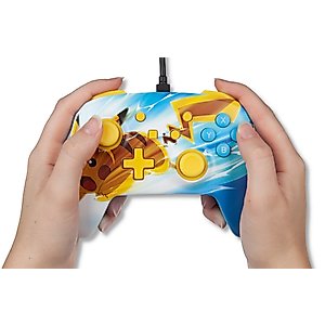 PowerA Enhanced Wired Controller for Nintendo Switch - Pokémon: Pikachu Charge, Gamepad, game controller, wired controller, officially licensed