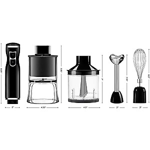 Kitchen 6-in-1 Countertop Blender - Electric Spiralizer & Immersion Blender