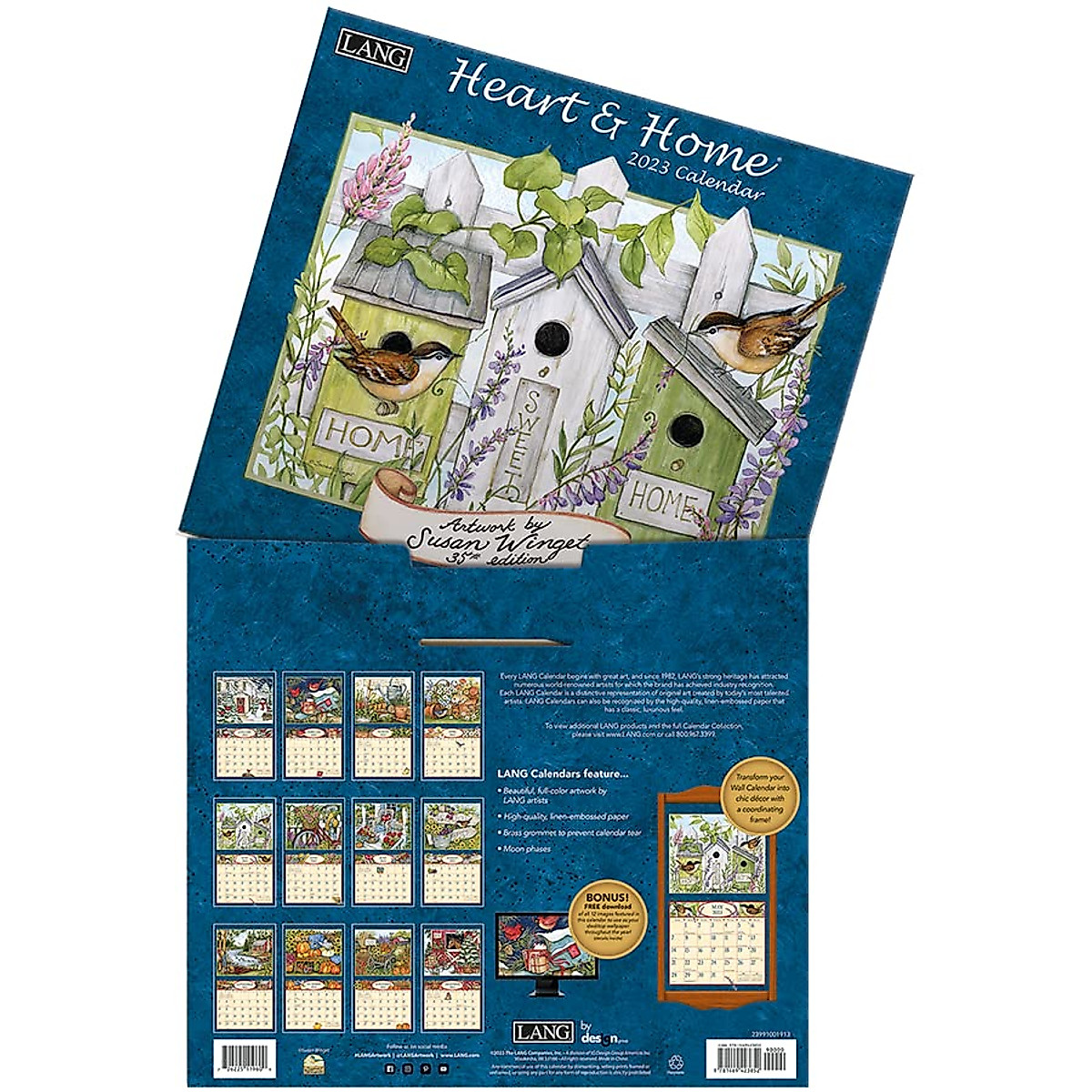 LANG HEART & HOME® 2023 WALL CALENDAR