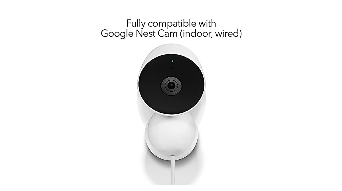 Secure Nest Cam (Indoor) with Magnetic Wall Mount - Easy Install