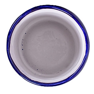 Genuine Mexican Kitchen Talavera Utensil Holder Hand Painted Pottery Ceramic for Kitchen Utensil Crock Spoon Rest Handmade in Mexico by Artisans (Red)