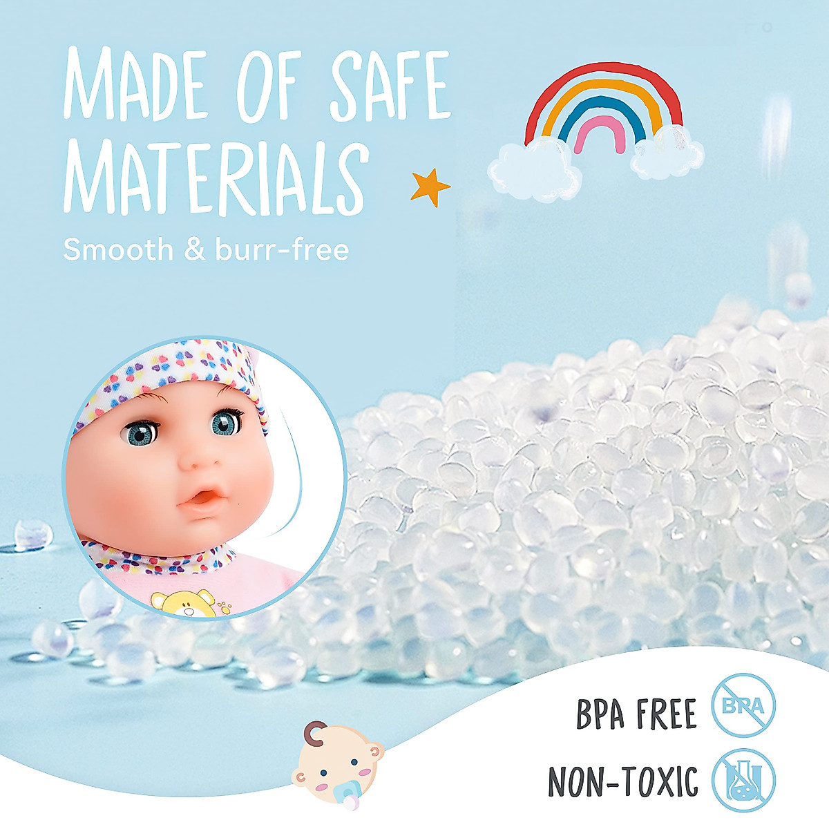 Toy Choi's 16 Inch Interactive Baby Doll Pink - Talking Feeding Dolls with Different Sounds and Accessories, Pretend Play Preschool Toys Gift for Toddlers 2 3 4 5+ Year Old Girls Boys