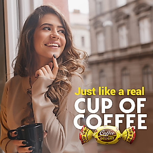 Colombina Coffee Delight Hard Candy - Pack of 100 Gluten Free Coffee-Flavored Candies Made w/Real Colombian Coffee (100 Count) - (13.4oz - 380g)